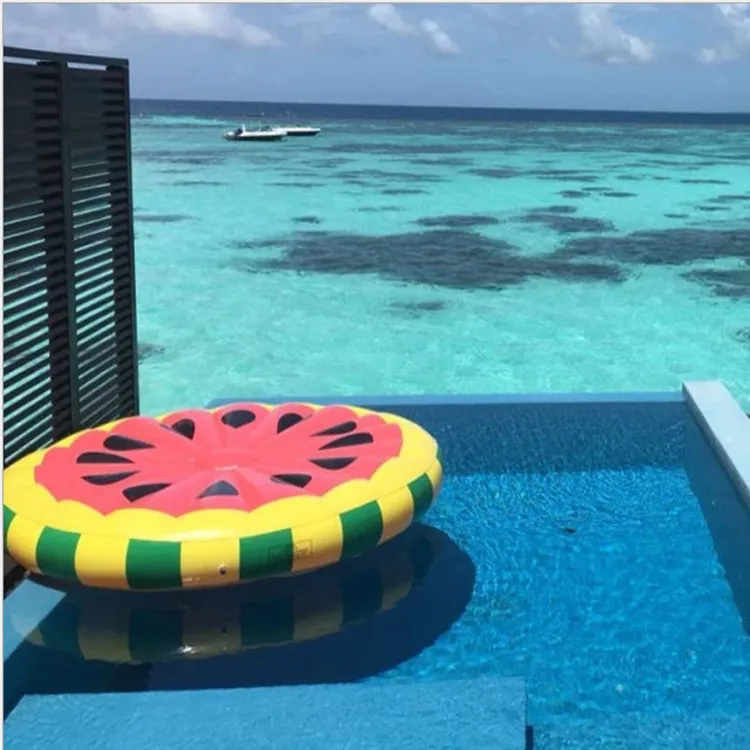 140 см 55 дюймов гигантский надувной бассейн арбуз поплавок красный ...