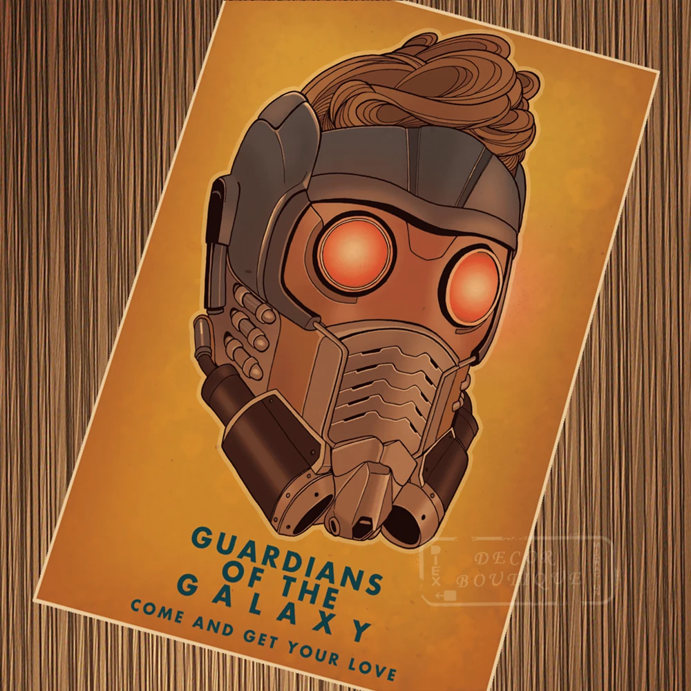 Star Lord Helmet Poster