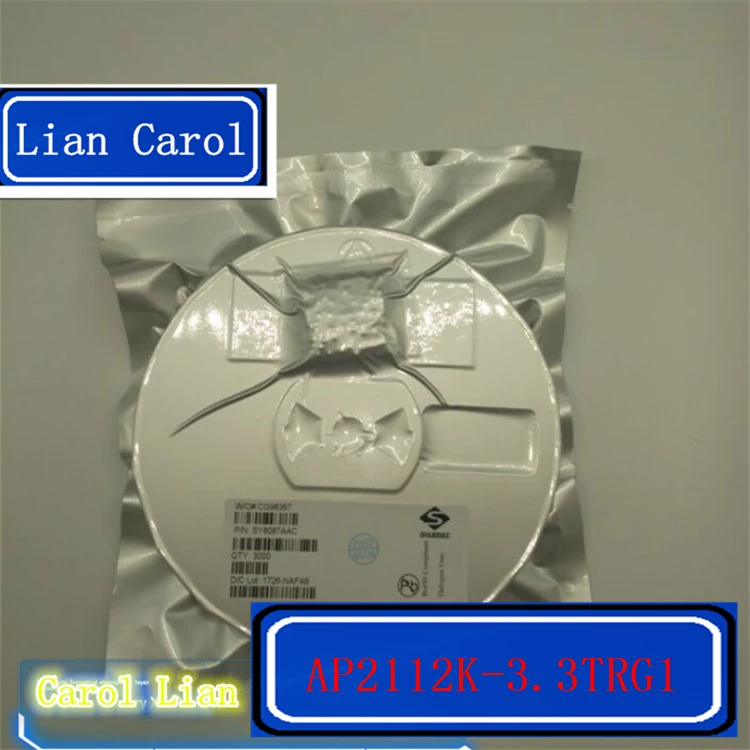 200 piezas AP2112K 3.3 112 AP2112 TRG1 3,3 V 0.6A SOT23 5|Reguladores y ...