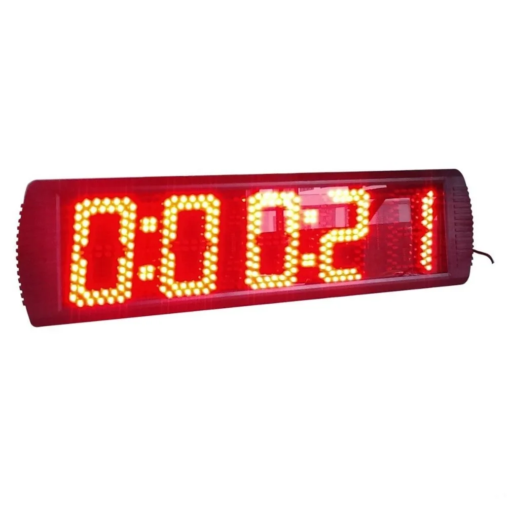 Ultra Bright 5'' 5Digits LED Race Timing Clock Red Color LED Countdown ...