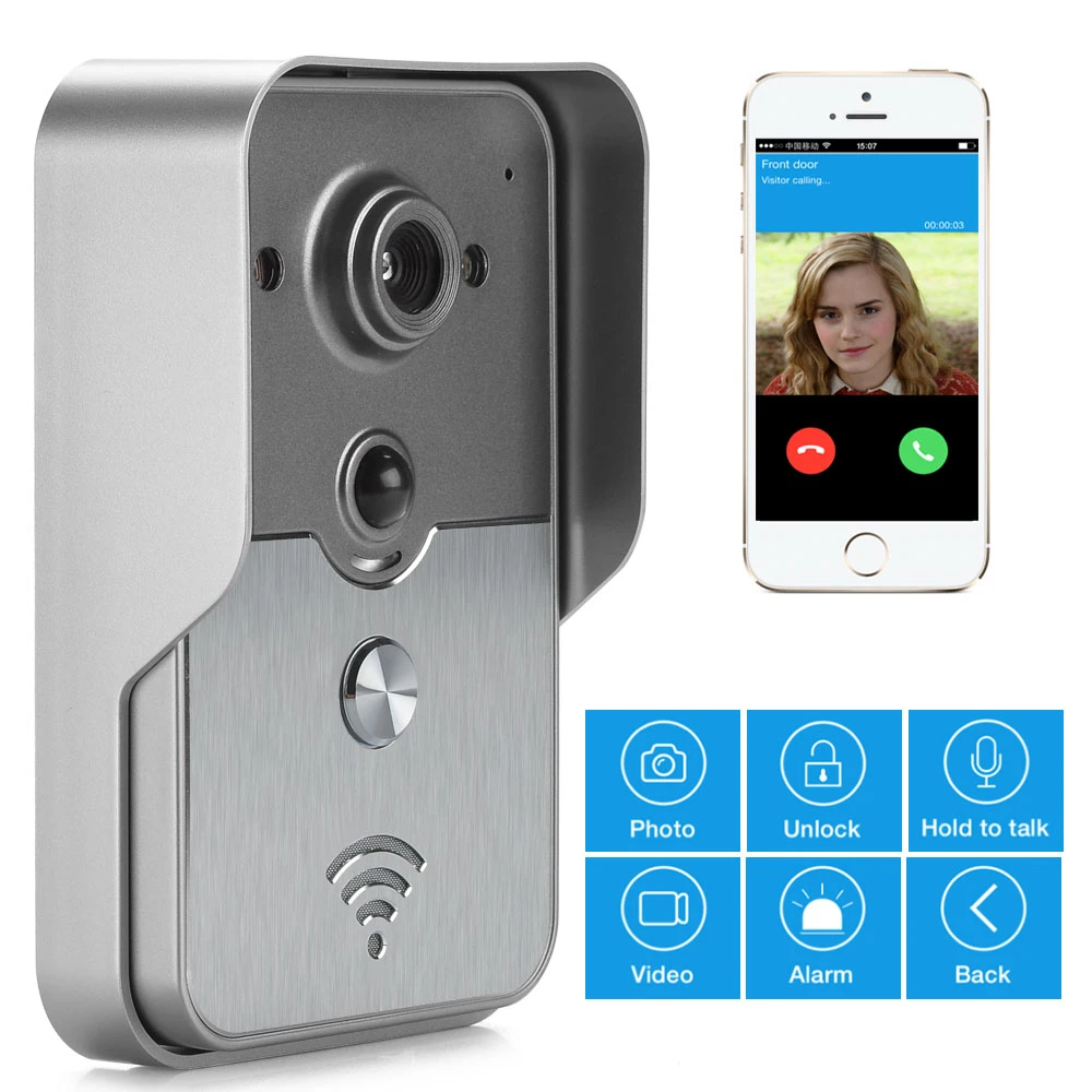 Mobile Vdp Wifi Wireless Video Door Phone Intercom Doorbell Peephole ...