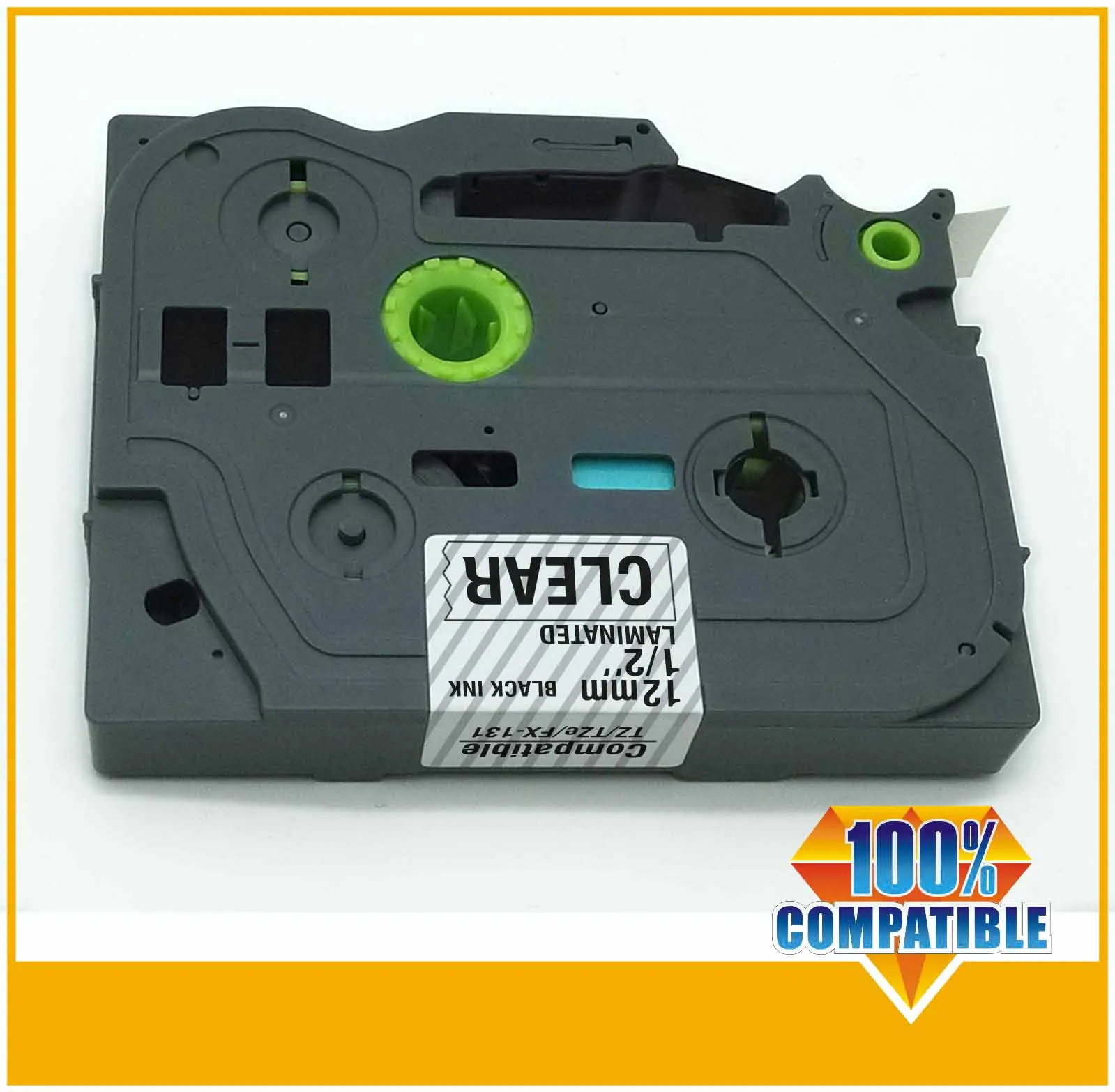 5pcs of tze131 12mmX8m black on clar TZ 131,TZe131 For TZ tape TZ131 ...