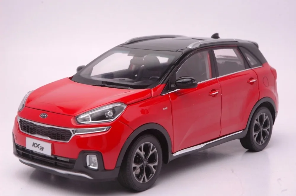 1:18 Diecast Modelo de Kia KX3 2016 Rojo Ciudad SUV Aleación De Coches de Juguete Regalos de ...