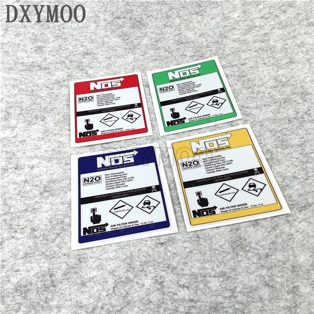 Warning Car Oil Tank Sticker Decals N2O NITROUS GASAir Filter Inside ...