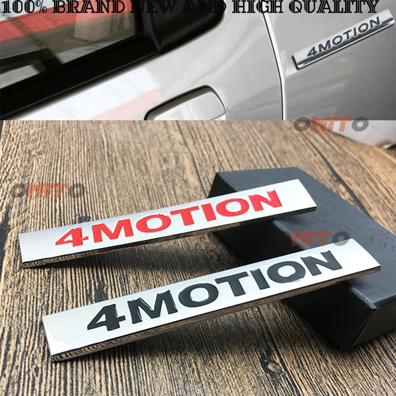 4 MOTION 4Motion car Side Badge Emblem Rear Trunk Decal For Volkswagen ...