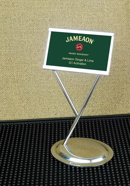 Stainless Steel Food Name Card Holder Table Menu Card Holder Stand ...