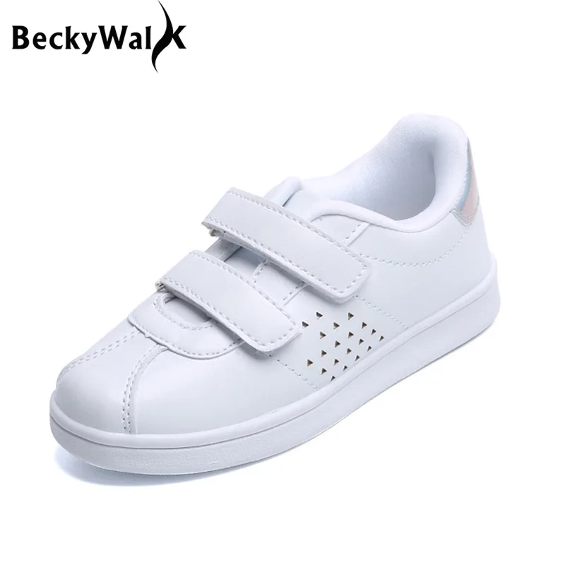 BeckyWalk Black/White Children Shoes Boys Casual Shoes Girls Sneakers ...