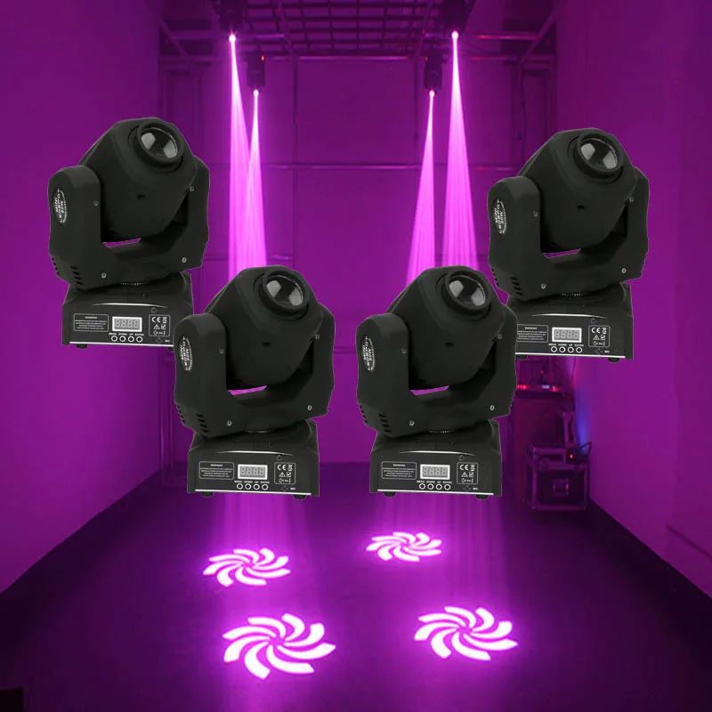 4 Pcs HEIßER Design 60W mini led spot moving head licht 60W gobo moving ...