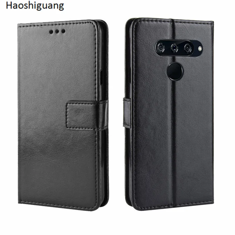 For LG V40 ThinQ Case LG V40 Case Flip Luxury Wallet PU Leather Back ...