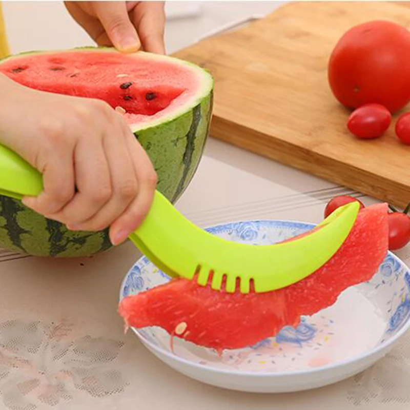 Rebanadora de melón de plástico cortador Corer servidor astilla sandía ...