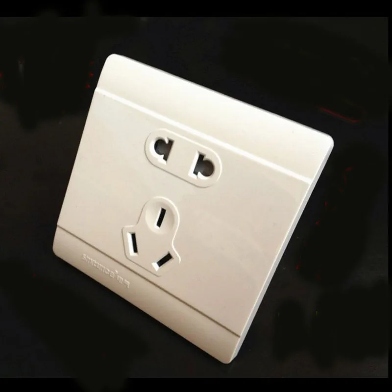 Electrical Socket 86 Type Wall Switch Socket Panel 10A Five hole Socket ...
