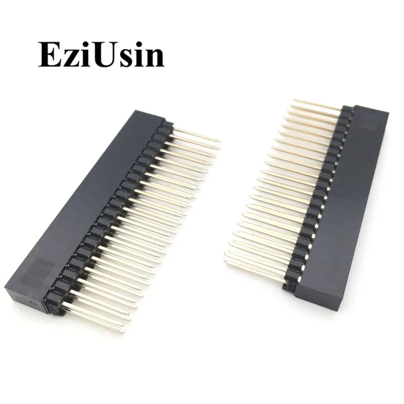 2.54mm Double Row Female Pin Header Long pin 12.2mm 2*20p 6/8/10/32 ...