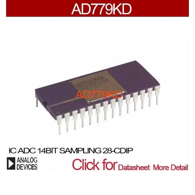 AD779KD IC ADC 14BIT SAMPLING 28 CDIP AD779K Inc 779 AD779 779K AD77 ...