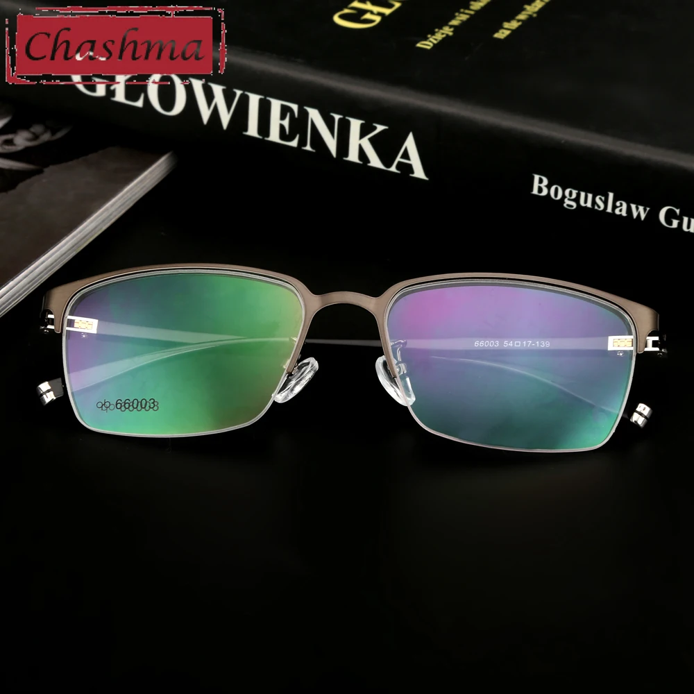 Chashma 브랜드 고품질 안경, 빅 서클 디옵터 안경테, 남성 안경, 프로그레시브 처방 안경테, 하프 림 ...