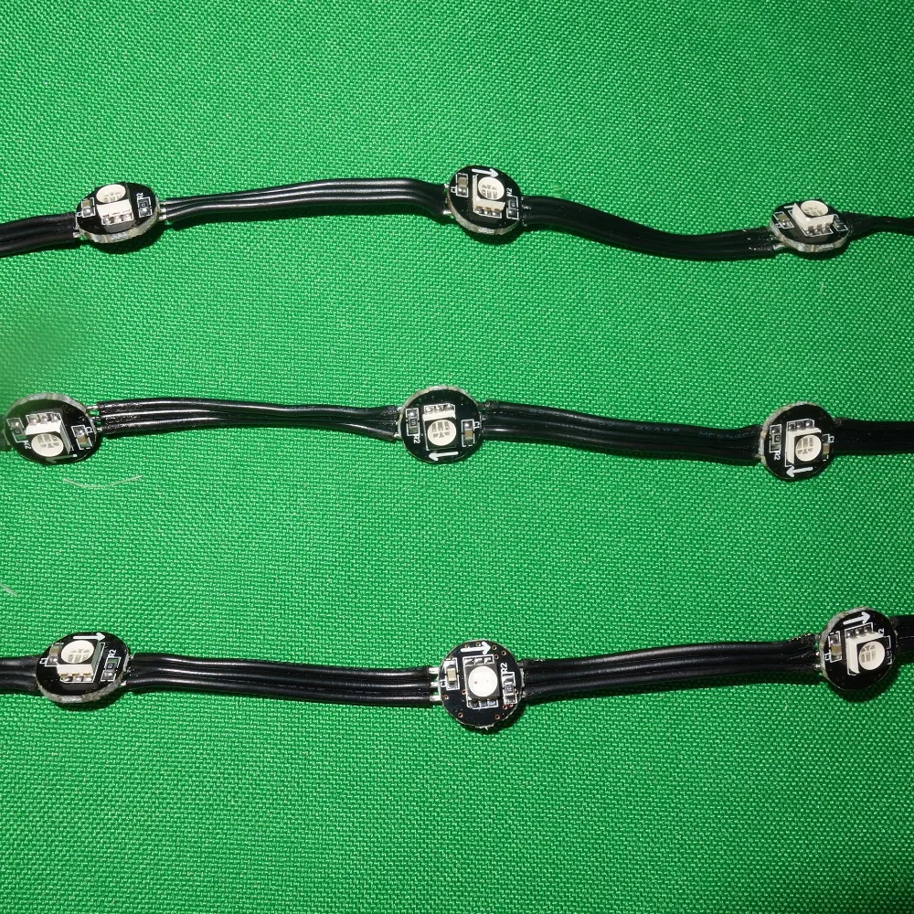 Black-DC5V-WS2811-led-5050-SMD-pixel-node-50pcs-a-string-black-wires ...