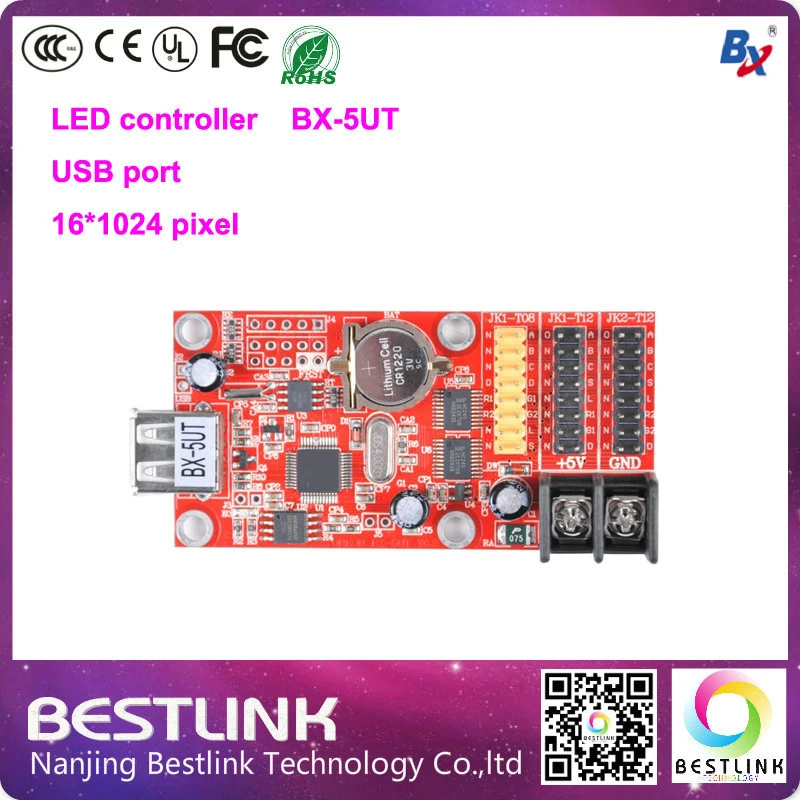 16*1024 pixel led tarjeta controladora puerto USB control Onbon BX-5UT LED tarjeta de pantalla ...