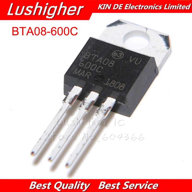 10PCS BTA08 600C PARA 220 BTA08 600 PARA 220 BTA08 08 600C|Circuitos ...