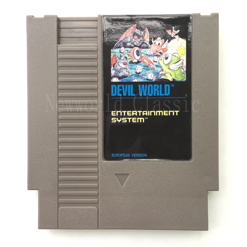 Devil World Video Game Cartridge Card For 72 Pin 8 Bit Game Player ...