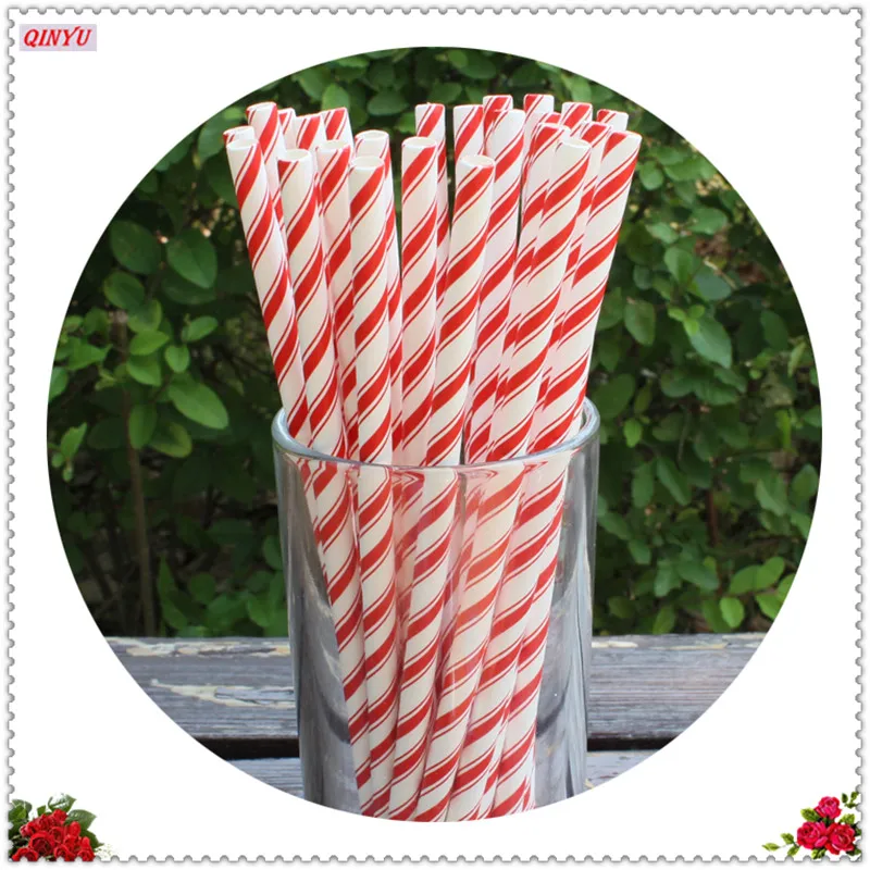 Paper Straws Kids Birthday Decorative Stripe Creative Paper Straws ...