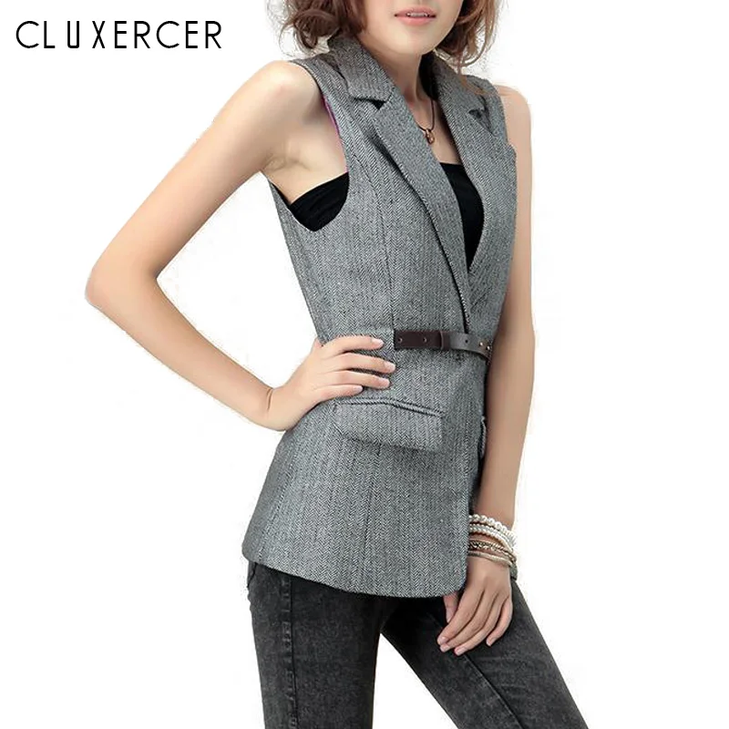2018 NEW Spring autumn Formal women vest sleeveless jacket elegant ...