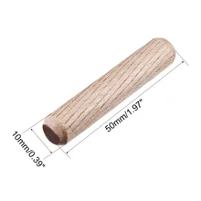 UXCELL 50pcs 8x30mm 8x60mm 8x80mm 10x40mm 10x50mm Beech Wooden Dowel ...