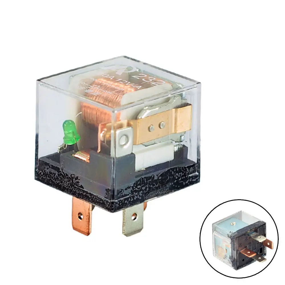 Aliexpress.com : Buy Car Relay SPST 12V 80A 4 Pin 4P Transparent Shell ...