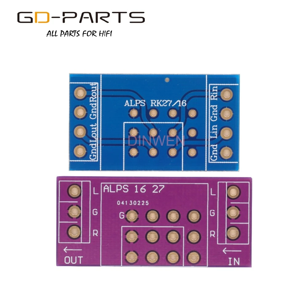 Alps rk16 rk27用両面pcbアダプター回路基板,ボリュームポテンショメータ,hifiオーディオdiy,1個|alps rk16 ...