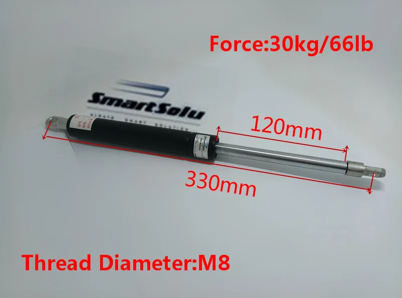 Free shipping 120*330mm Auto Gas Springs for Car 30KG/66lb Force 120mm ...