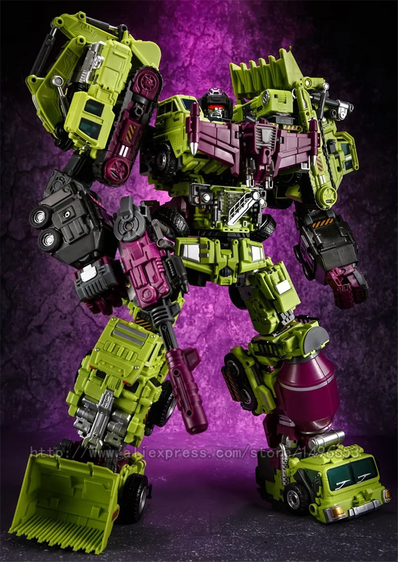 JINBAO NBK Oversize 6 IN 1 Devastator Transformation Toys Boy Robot Car ...