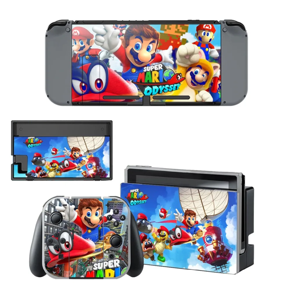Super Mario Odyssey Skin Sticker for Nintendo Switch Console and Joy ...