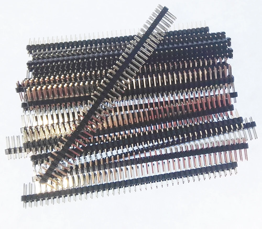 5pcs 2.54mm Pin Header Double Row 2X40P L11.4/13/15/17/19/21/25/30mm ...