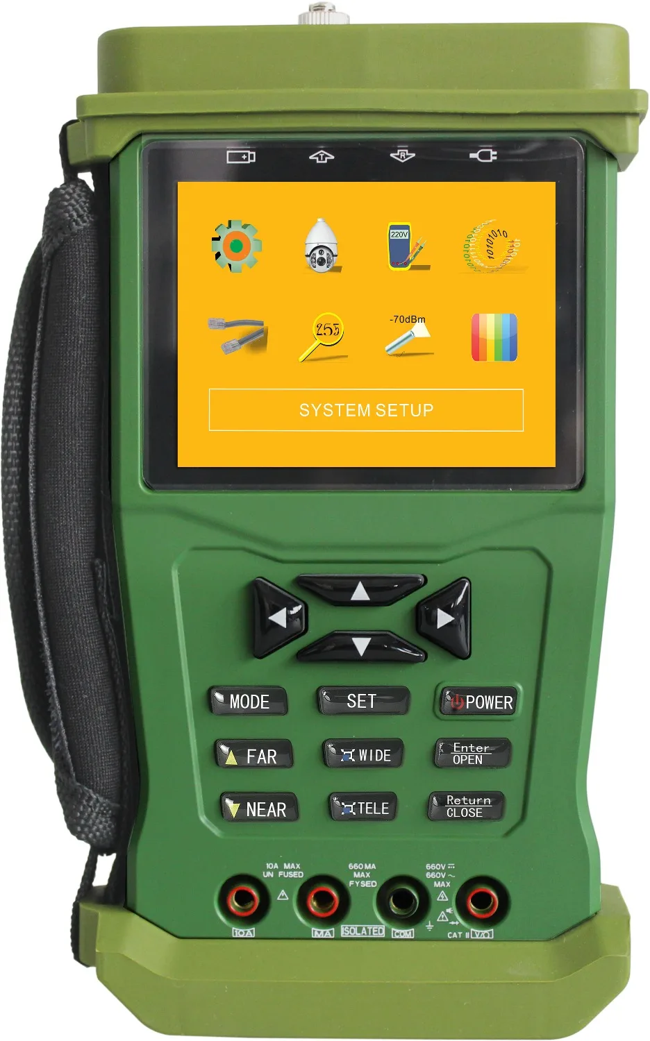 CCTV TESTER Pro 3.5" TFT LCD Monitor Video Tester, PTZ Tester & Cable ...