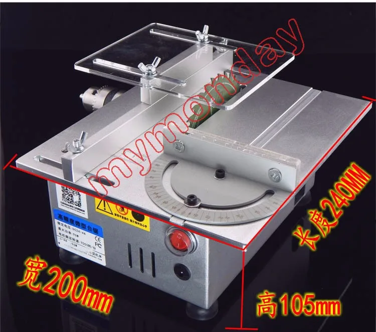 Aluminum Miniature Table Saw High Precision DC 24V 7000RPM Cutting ...