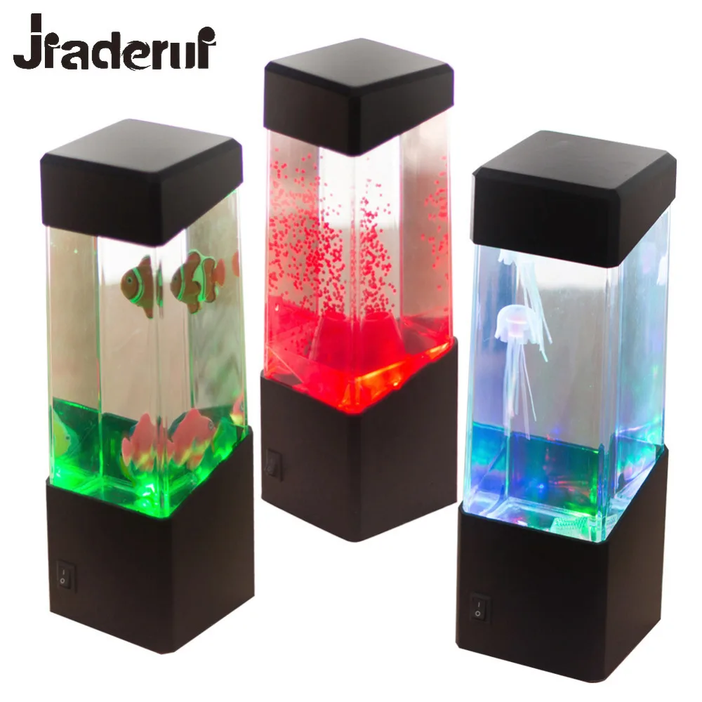 Jiaderui Jellyfish Tropical Aquarium Lights Fish Tank LED Desk Table ...