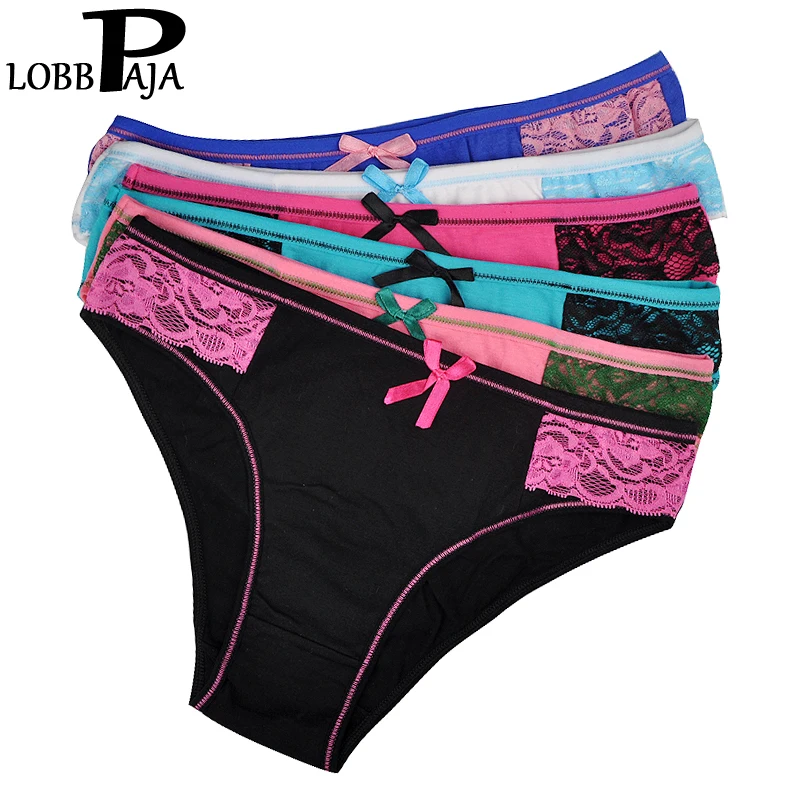 Lobbpaja 5 Pcs Lot Underwear Women Cotton Panties Ladies Sexy Low