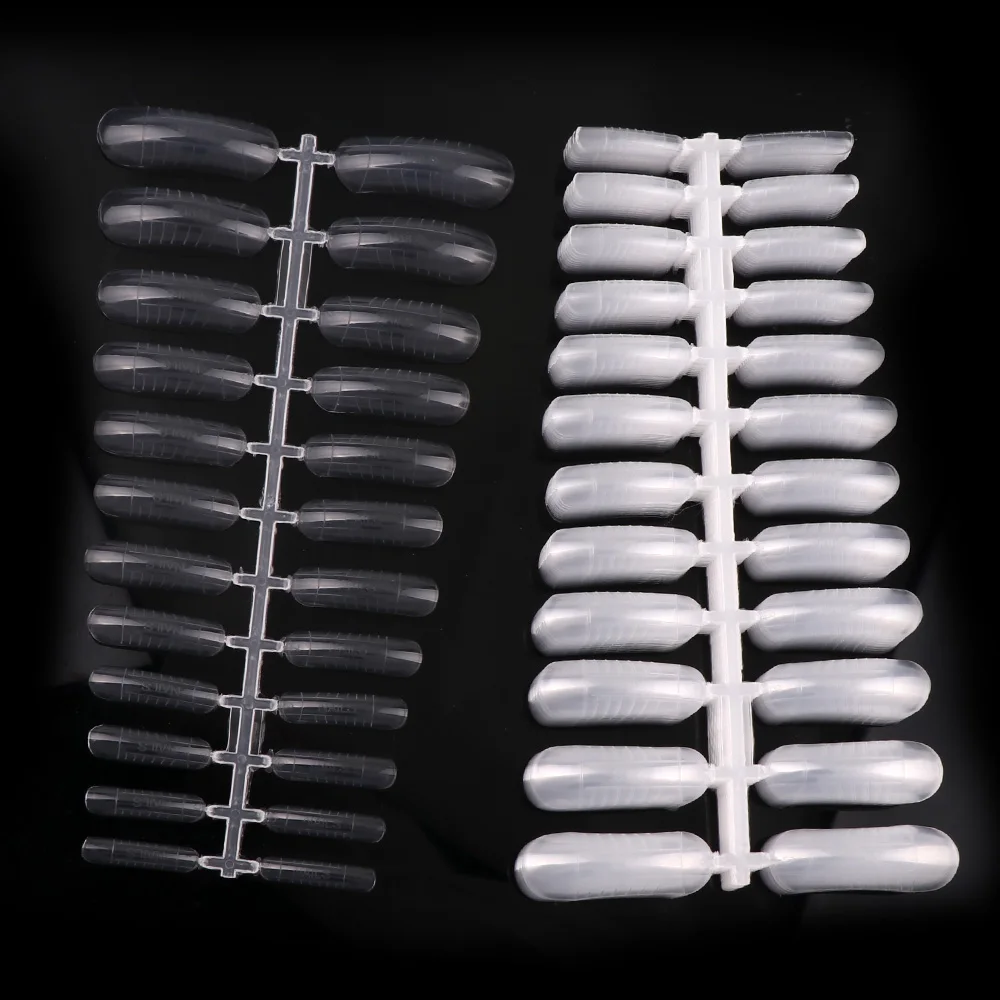 Buy 288pcs Plastic Fake Nail Tips Acrylic Artificial