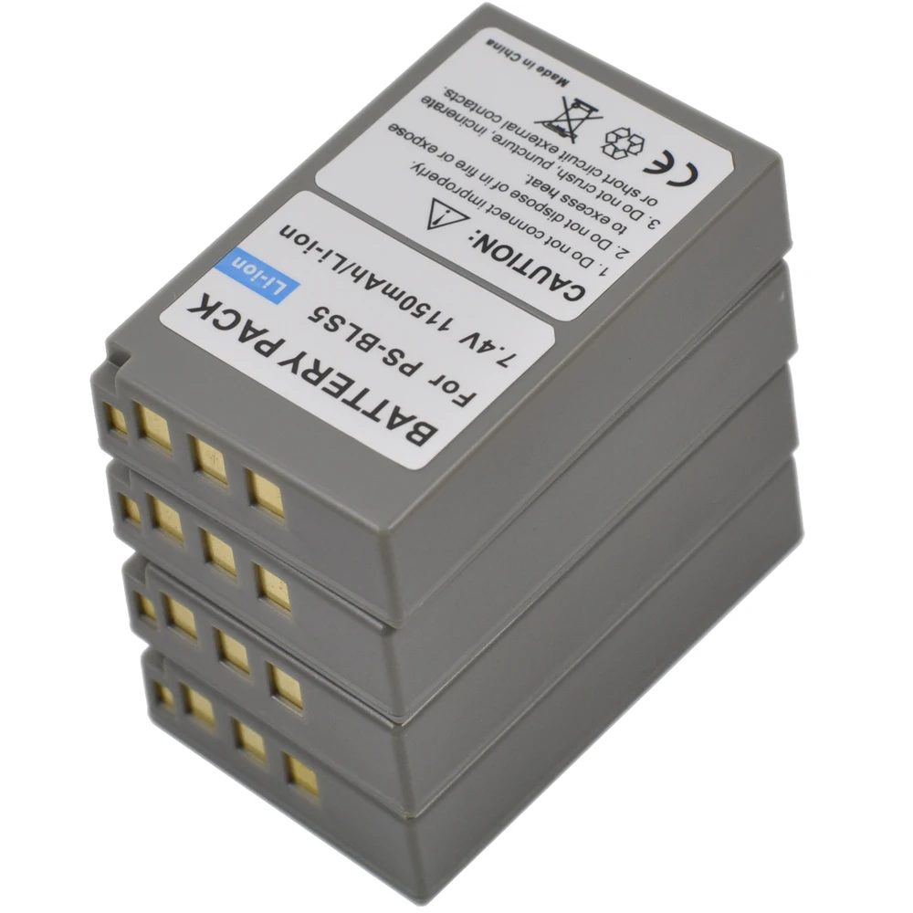 4x Battery for BLS 1 PS BLS1 BLS 5 BLS 50 E P1 E P2 E PL1 E P3 E PL1s E ...