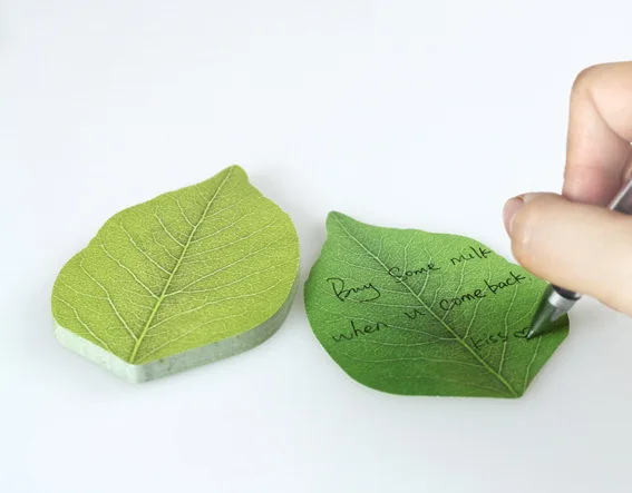 Special Stationary Both Sides Printing Leaf Shape Edition Stick ...
