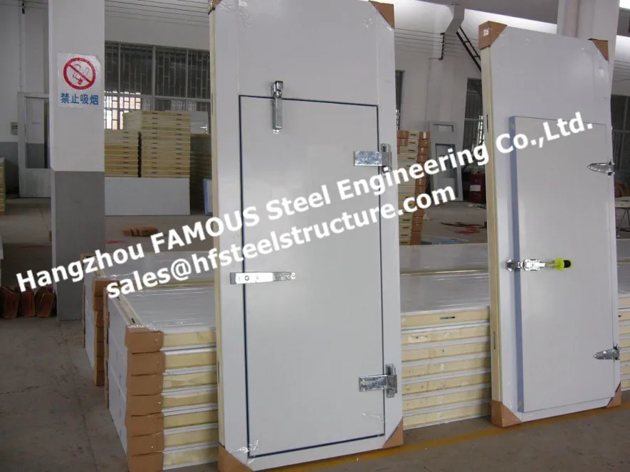 Pu Insulated Sandwich Panel For Cold Room Half Buried Door - Door ...