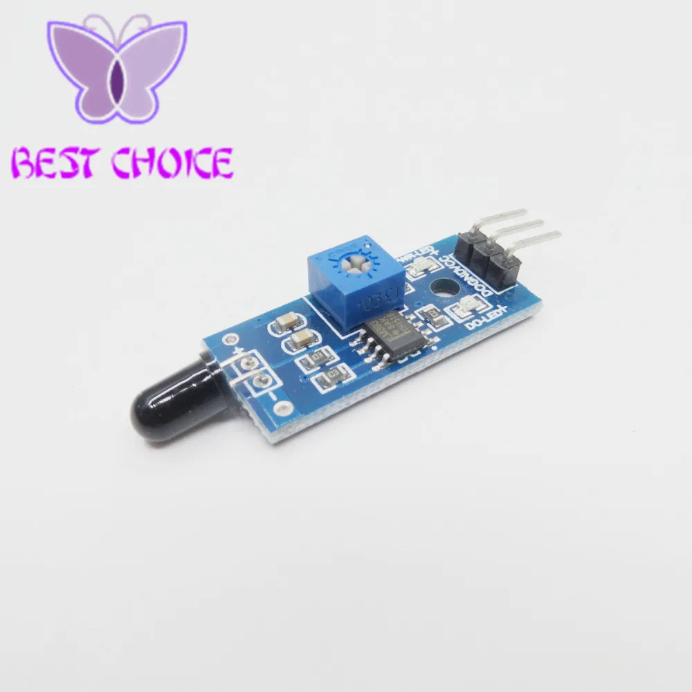 5 Pcs/Lot IR Flame Sensor Module Detector Smartsense For Temperature ...