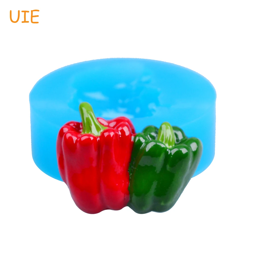VYL014U-Big-Red-Chili-Pepper-Silicone-Mold-Fondant-Gumpaste-Mini-Resin ...