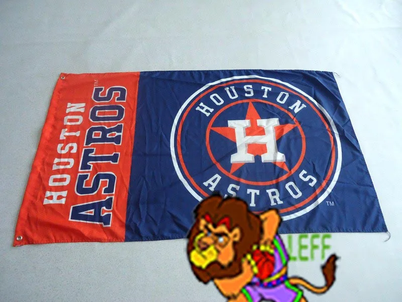 Houston Astros Flag USA With Stars and Stripes MLB Flag 3x5 ft custom ...
