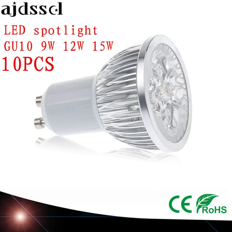 Focos LED de alta potencia, lámpara GU5.3 MR16 E27, 9W, 12W, 15W, GU10 ...