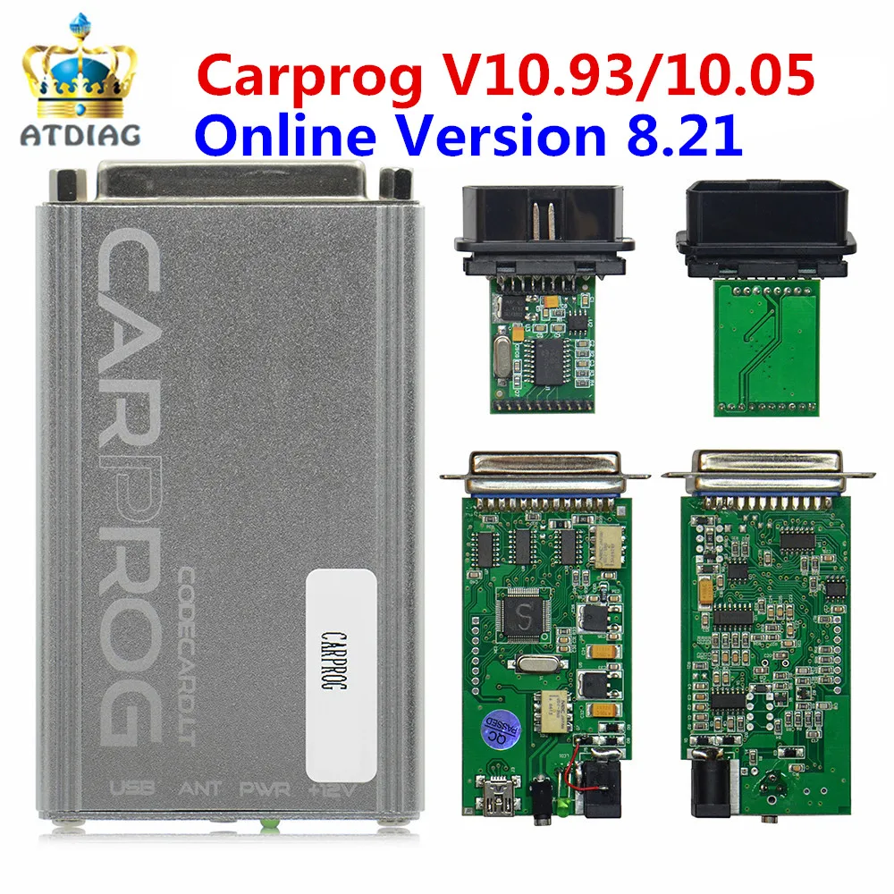 Programador on line carprog fw v8.21, conjunto completo com 21 ...
