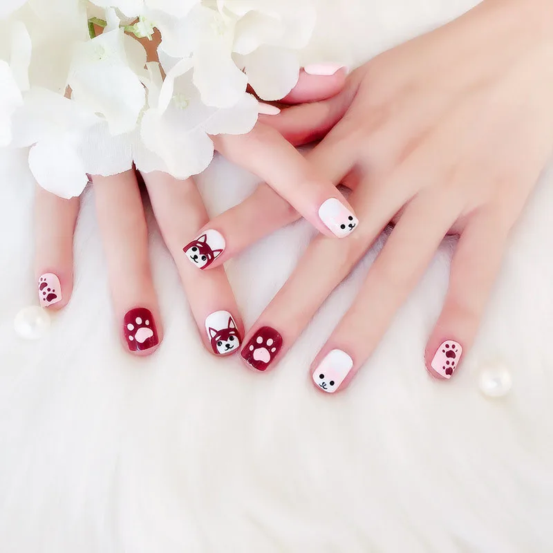 24pcs/Set Cute Cartoon False Mails Mix Color Fox Pattern Pre design ...