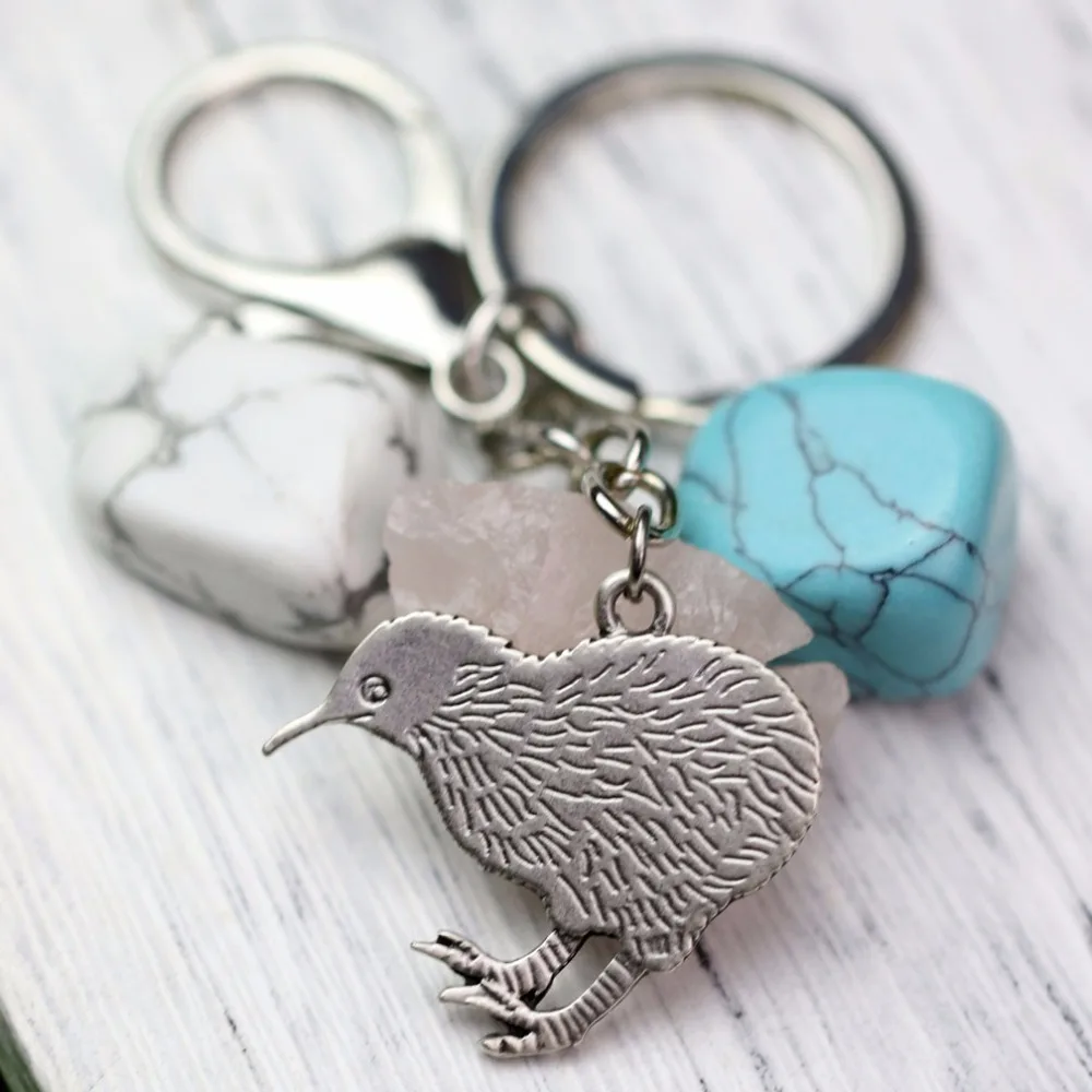 1Pcs Tkuamigo Kiwi KeyChain Delicate New Zealand Wildlife Memorial Key ...