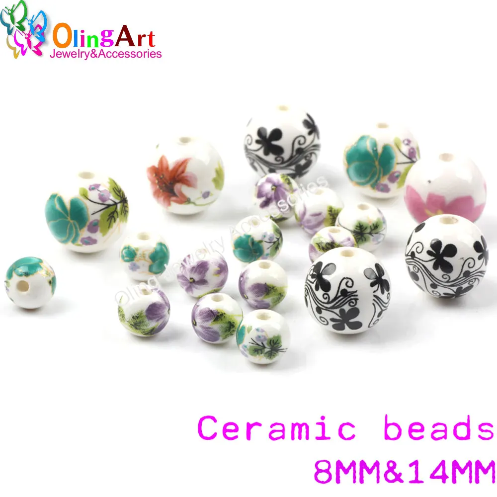 OlingArt-print-ceramic-bead-12pcs-lot-14mm-handmade-materials-DIY ...