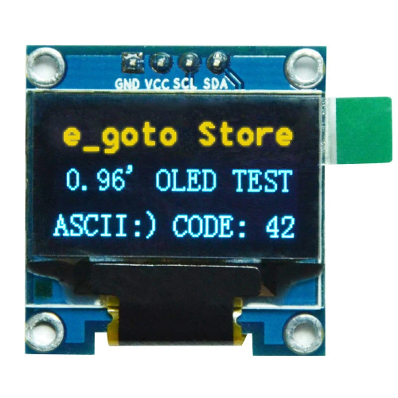 Monday Kids 0.96 inch IIC Serial Yellow Blue OLED Display Module 128X64 ...
