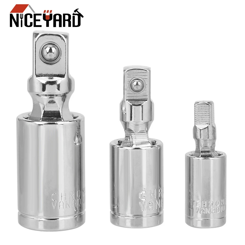 NICEYARD 1 4 3 8 1 2 Ratchet Wrench 360 Degree Rotary Head Socket
