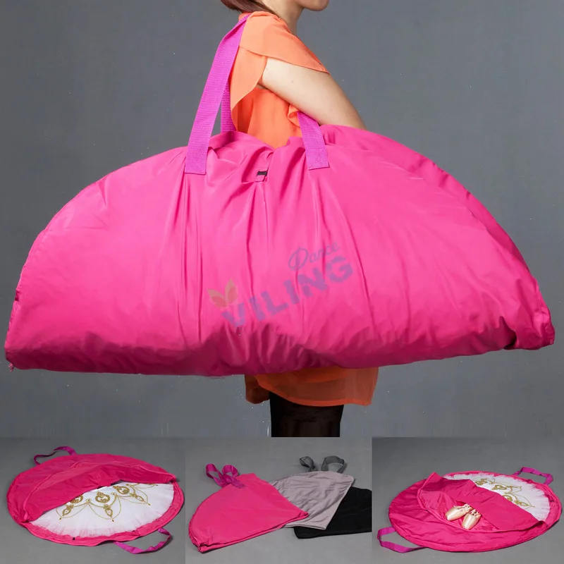Ballet Tutu Bag Pink Waterproof Totes For Ballet Tutu Canvas Flexible ...